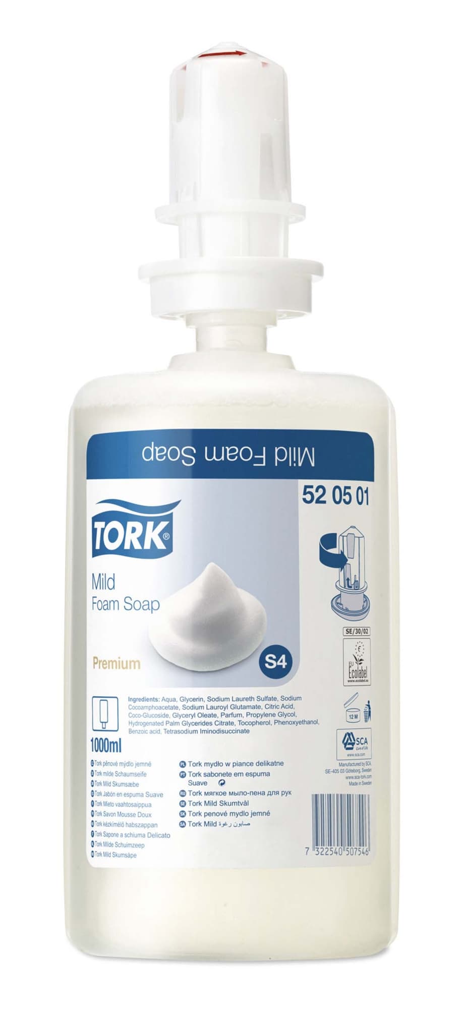 Savon Mousse Doux TORK 1L Parfumé - Odero Savon Mousse Doux TORK 1L Parfumé - Odero