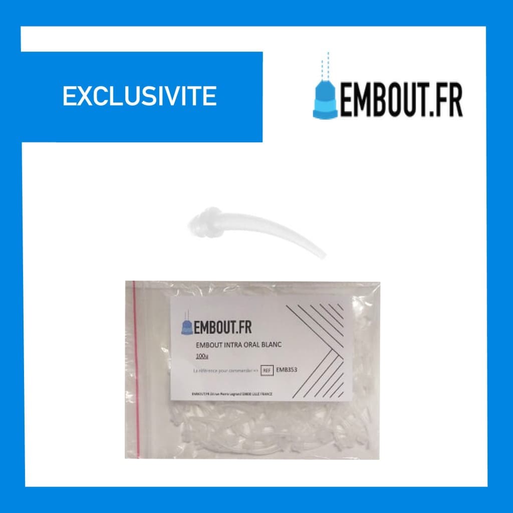 Embout intra oral blanc - 100 pièces - Odero